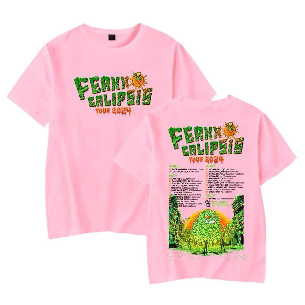 Feid Ferxxo Ferxxocalipsis Tour Merch T-shirt Logo Short Sleeve Women ...