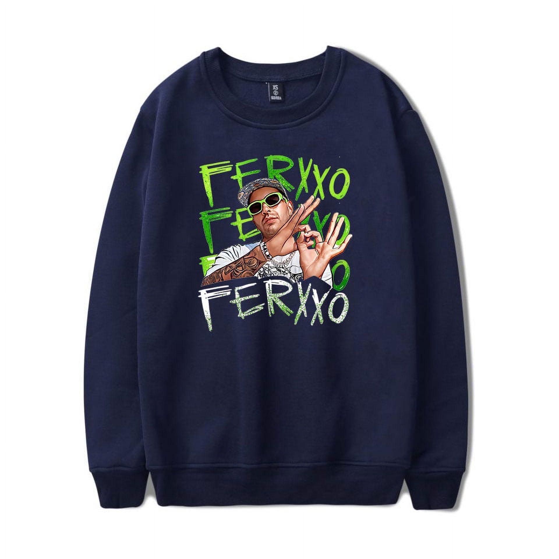 Feid Ferxxo Merch Long Sleeve Crewneck Sweatshirt For Men/Women Winter ...