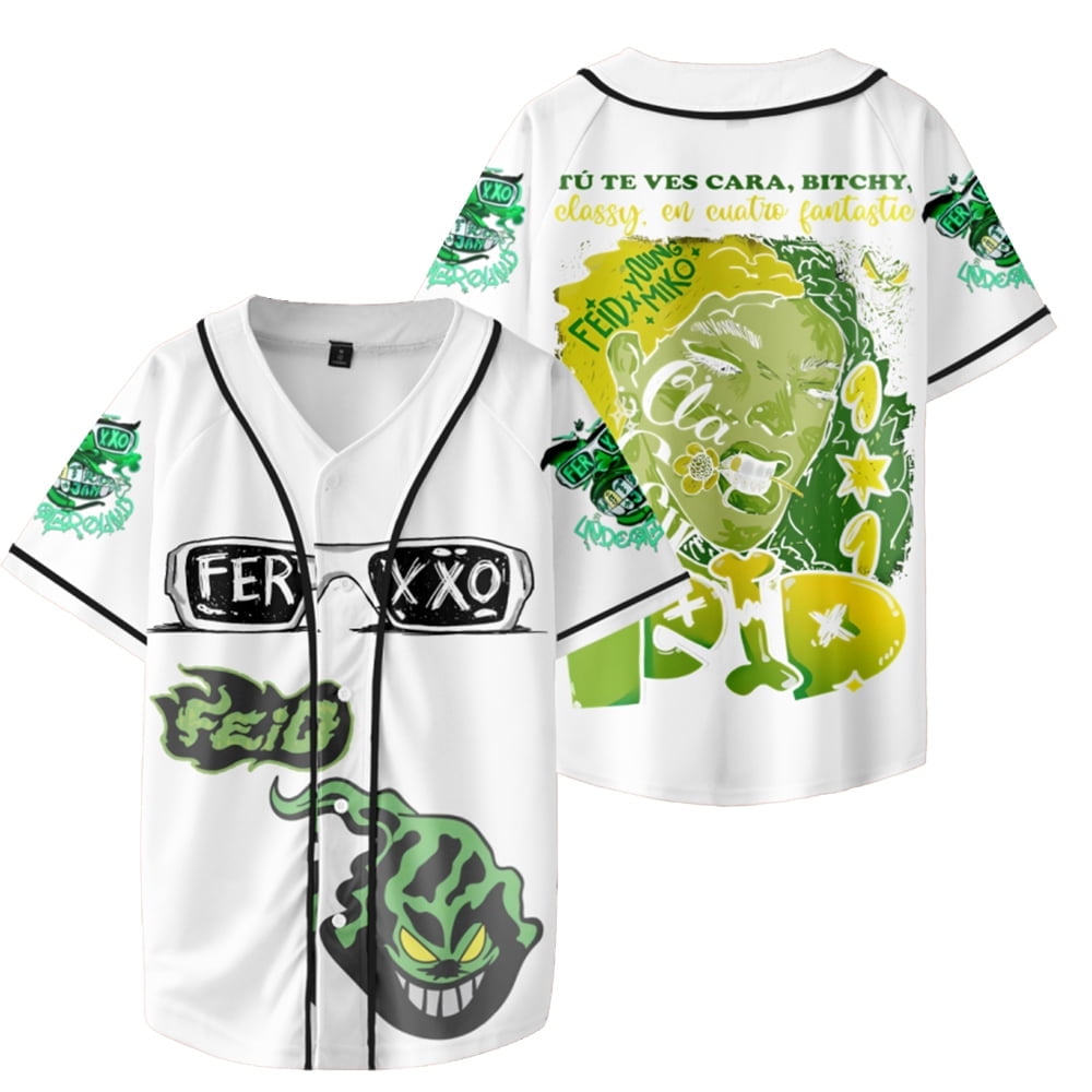 Feid Ferxxo Nitro Jam Underground Tour Merch Baseball Jersey V-Neck ...