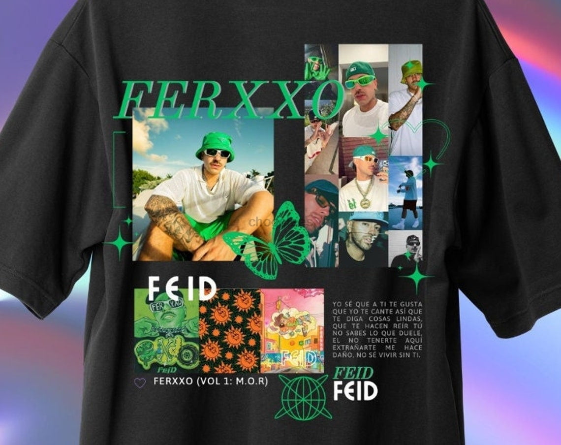 Feid Ferxxo t-shirt design. PNG Digital Retro 90s vintage pirate t ...