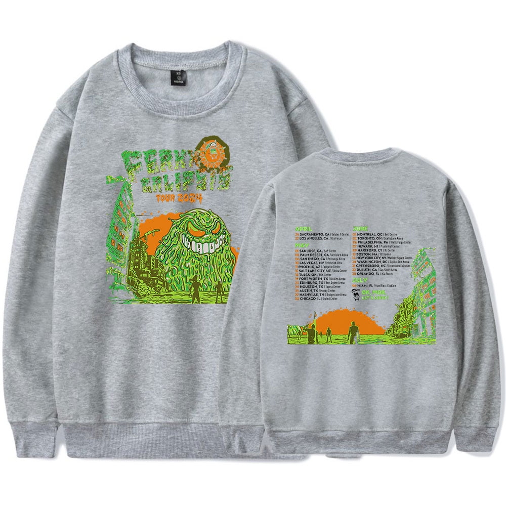 Feid Ferxxocalipsis Tour 2024 Merch Long Sleeve Crewneck Sweatshirt For ...