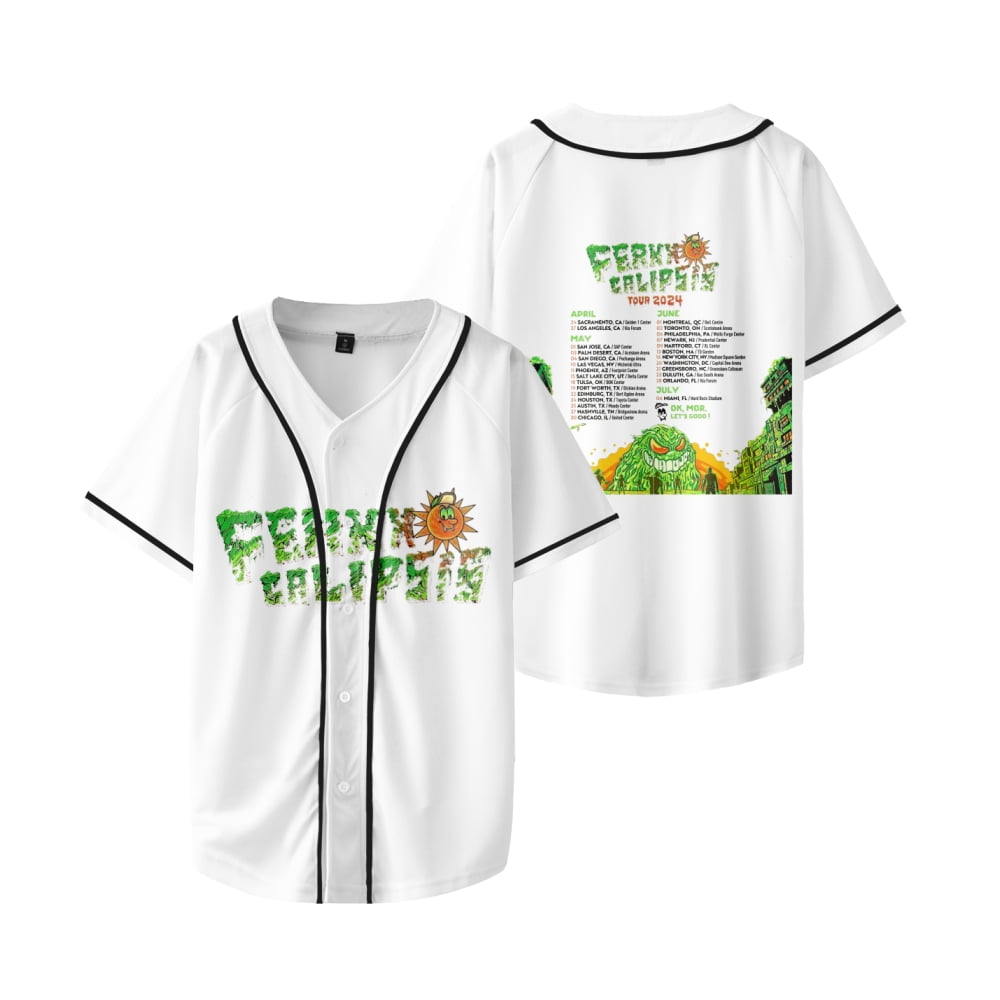 Feid Ferxxocalipsis Tour Baseball Jersey Women Men V-Neck Short Sleeve ...