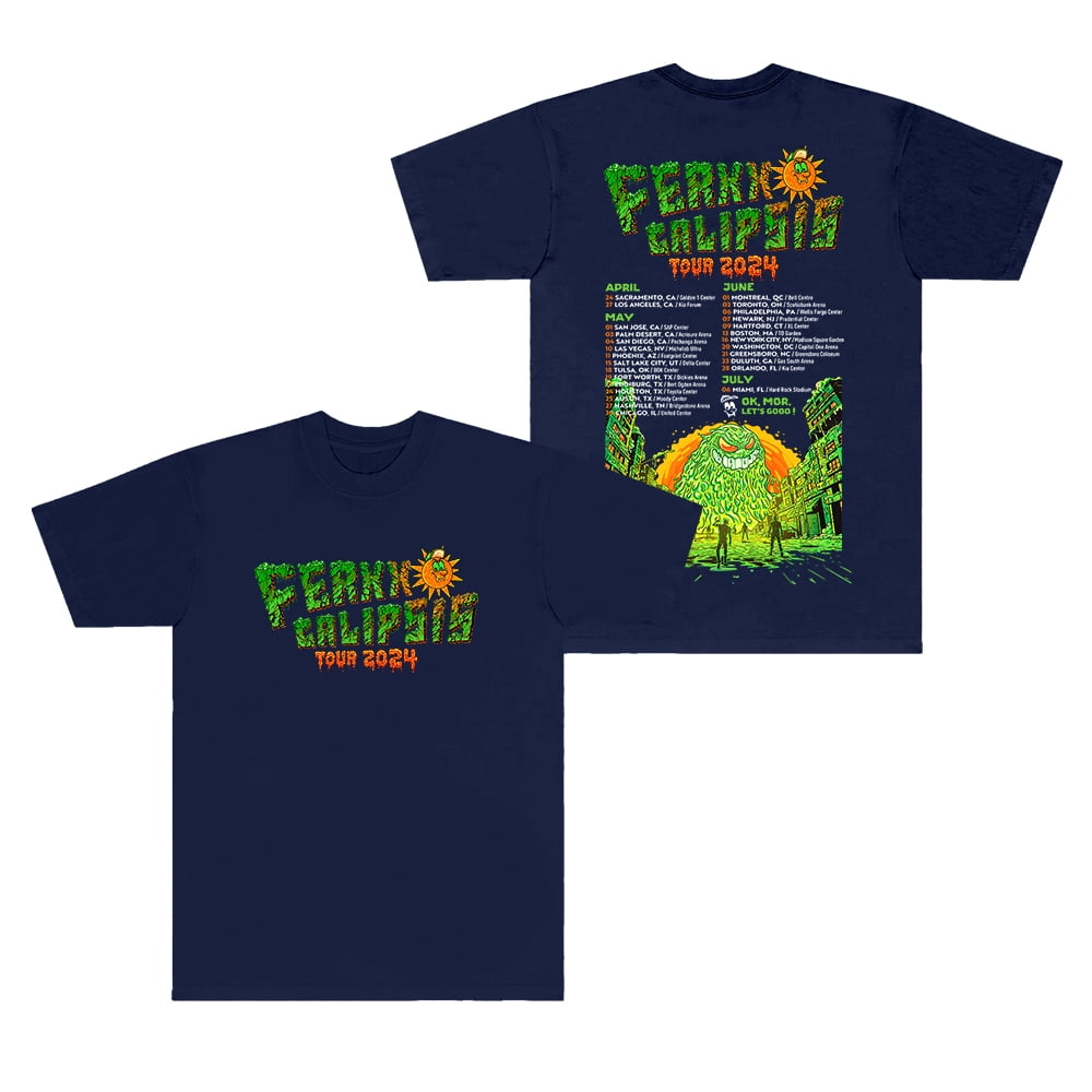 Feid Ferxxocalipsis Tour Merch T-shirts Ferxxo Calipsis New Logo Tee ...