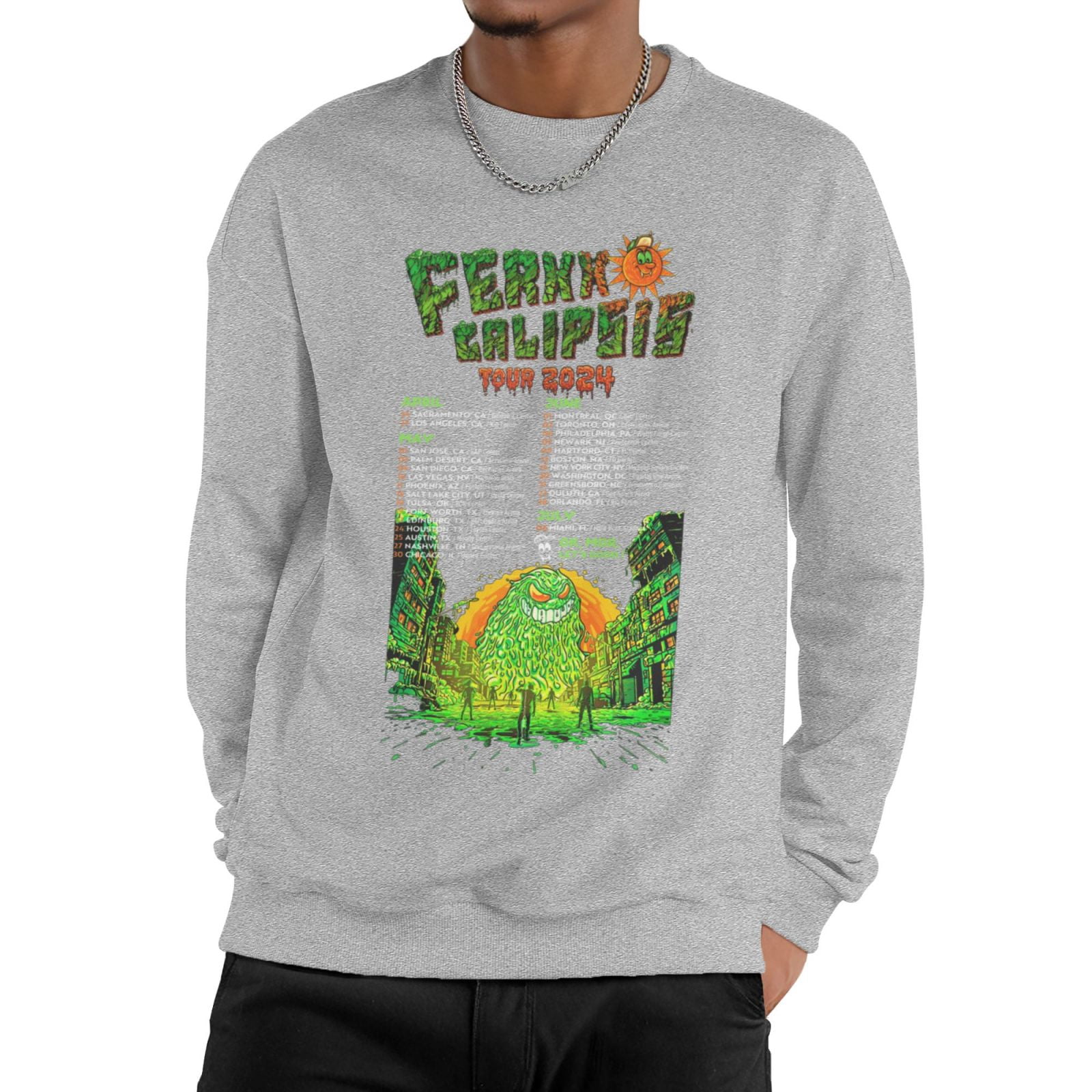 Feid Men Sweatshirts, Pullover Crewneck Sweatshirt Unisex Adult Men's ...