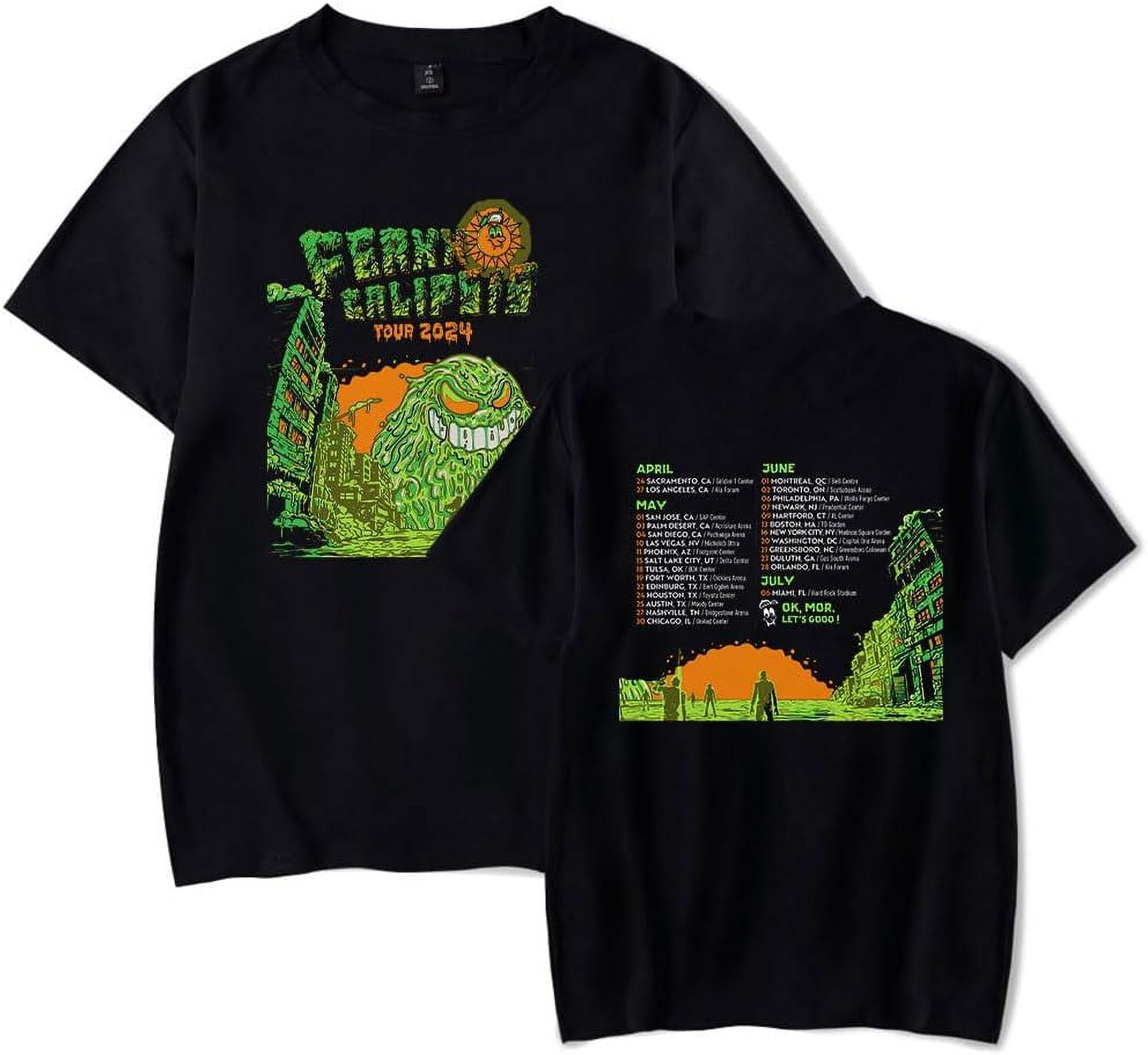 Feid Merch Feid Ferxxo Calipsis Tour 2024 T-Shirt Women Men Summer ...