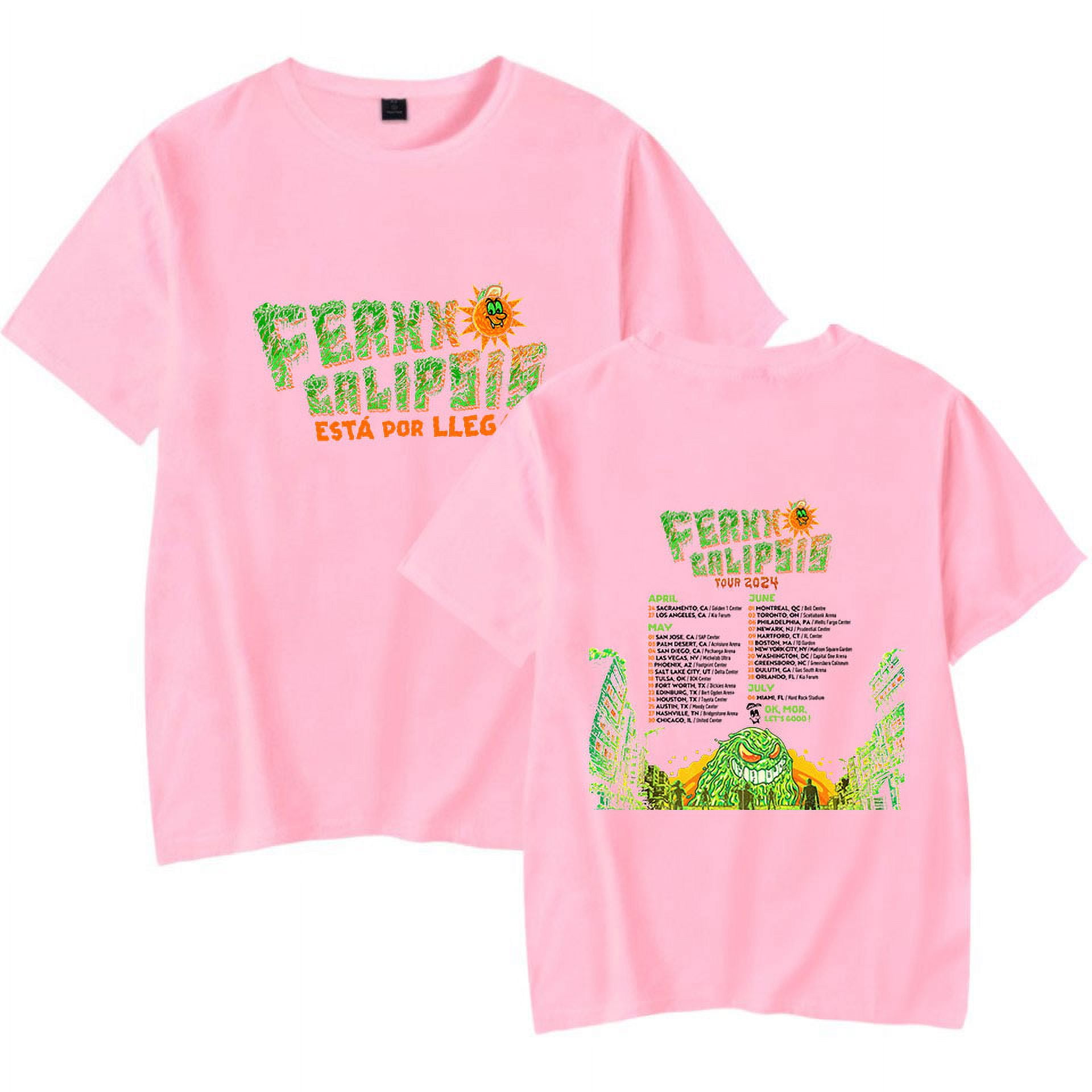 Feid Merch Ferxxo Calipsis Tour 2024 Crewneck Short Sleeve Summer Men ...