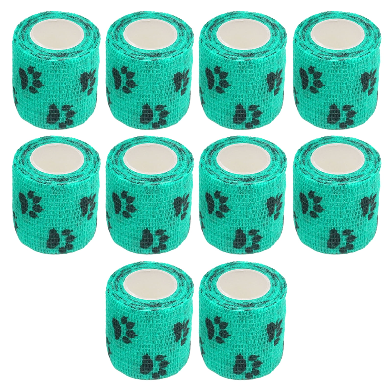 Feierber 10Pcs Paw Print Pet Wrap Self-adhesive Non-Woven Fabric Tape ...