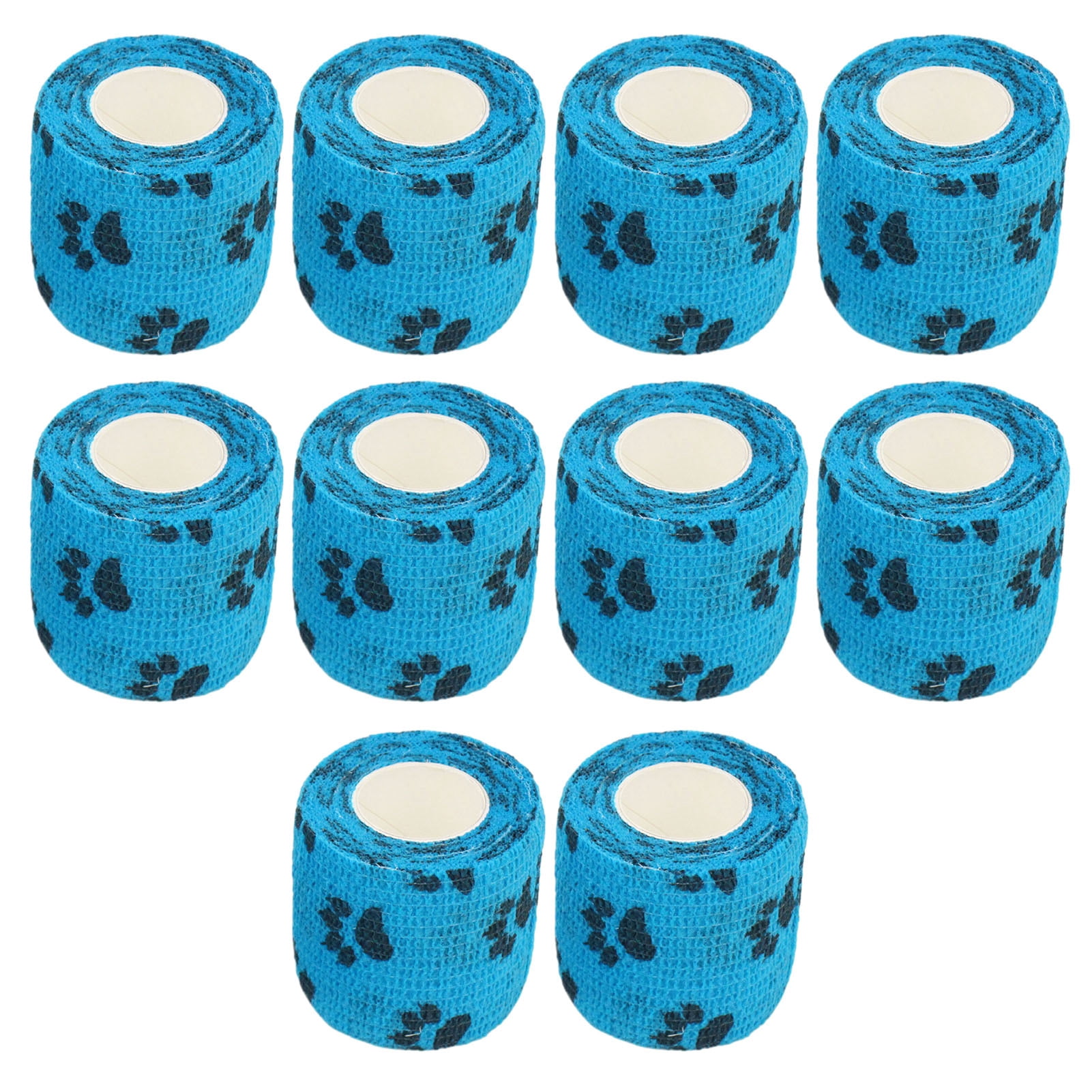 Feierber 10Pcs Paw Print Pet Wrap Self-adhesive Non-Woven Fabric Tape ...