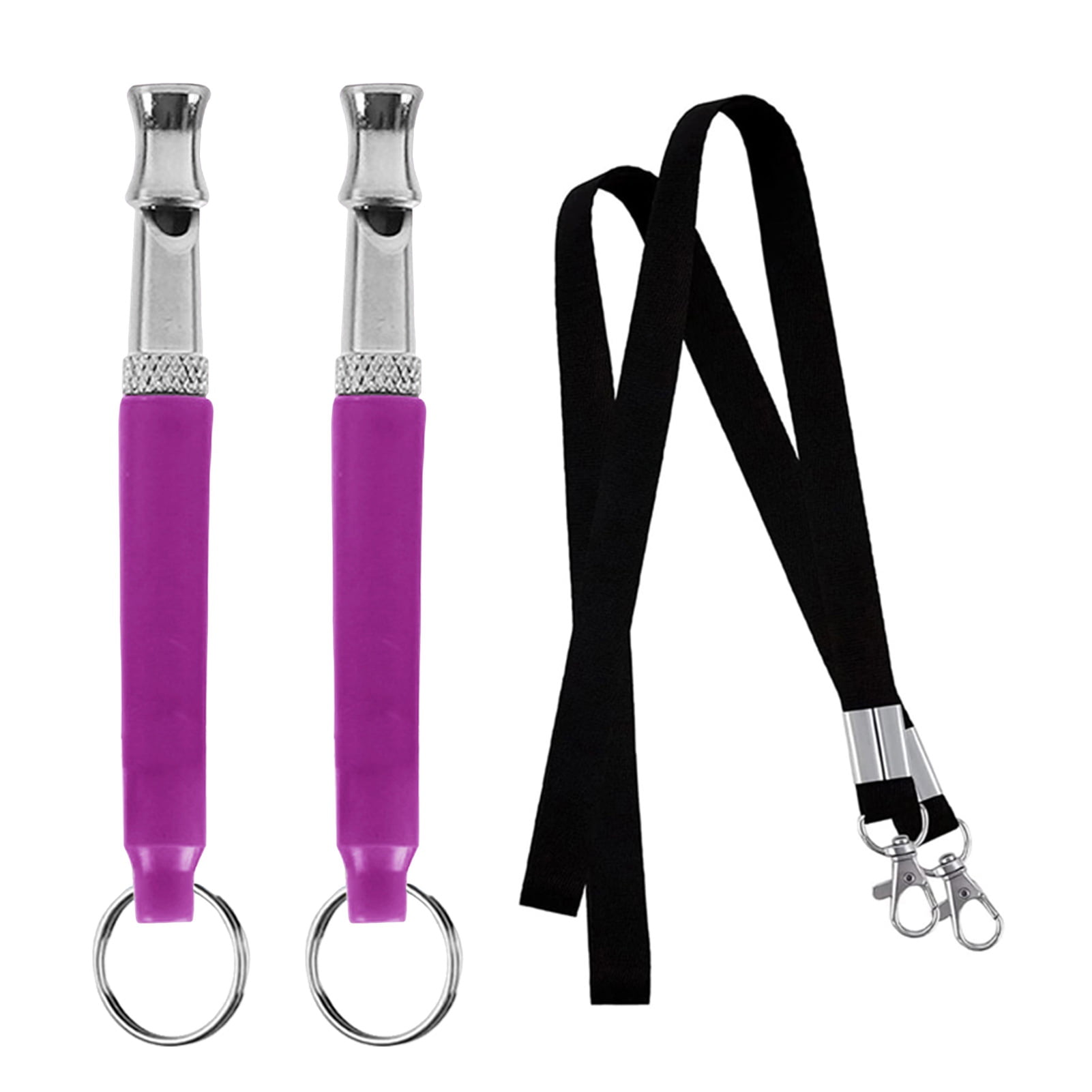 Feierber 2 Set Dog Training Whistle with Lanyards Ultrasonic Dog ...