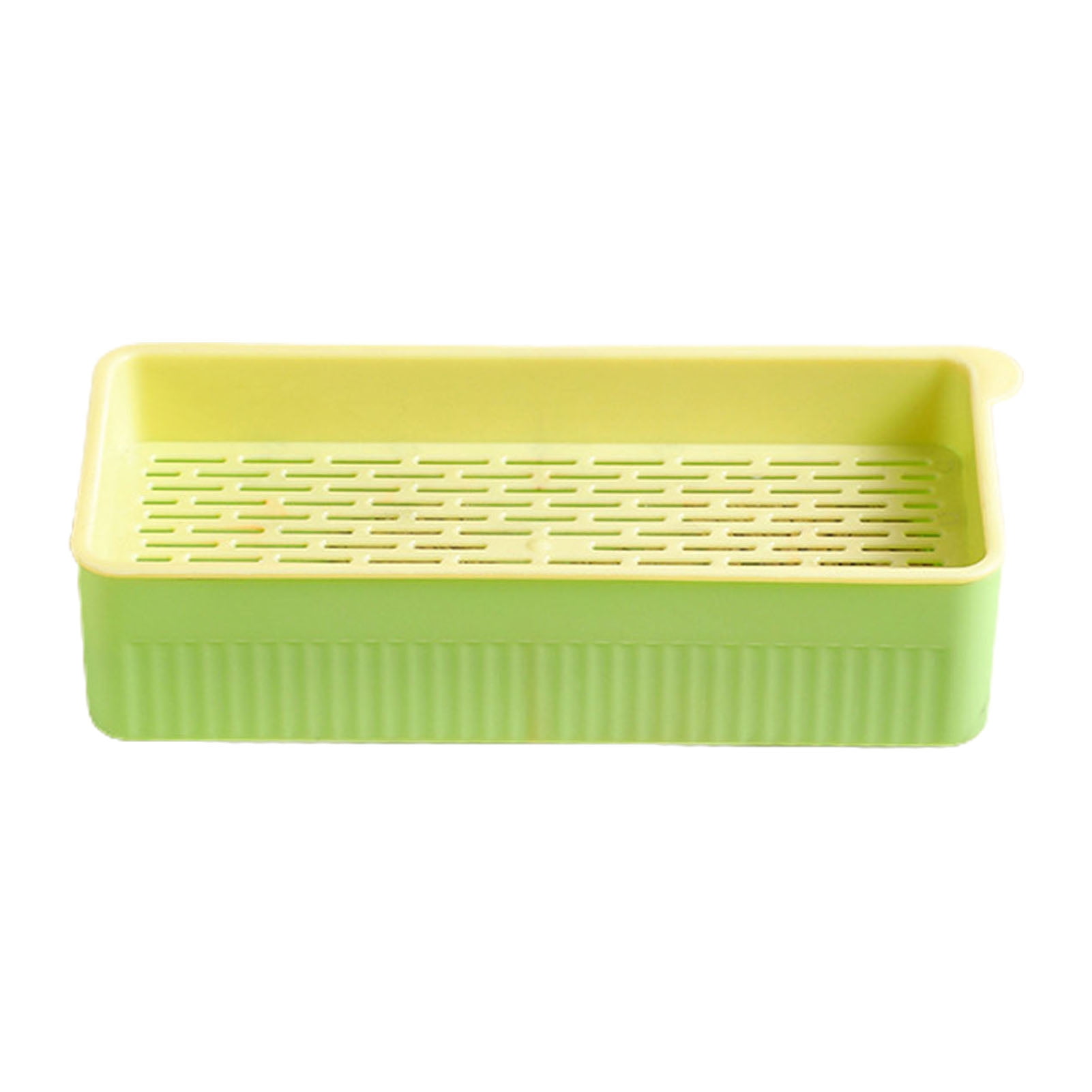 Feierber Cat Grass Planter with Detachable Bottom Double Layer Contrast ...