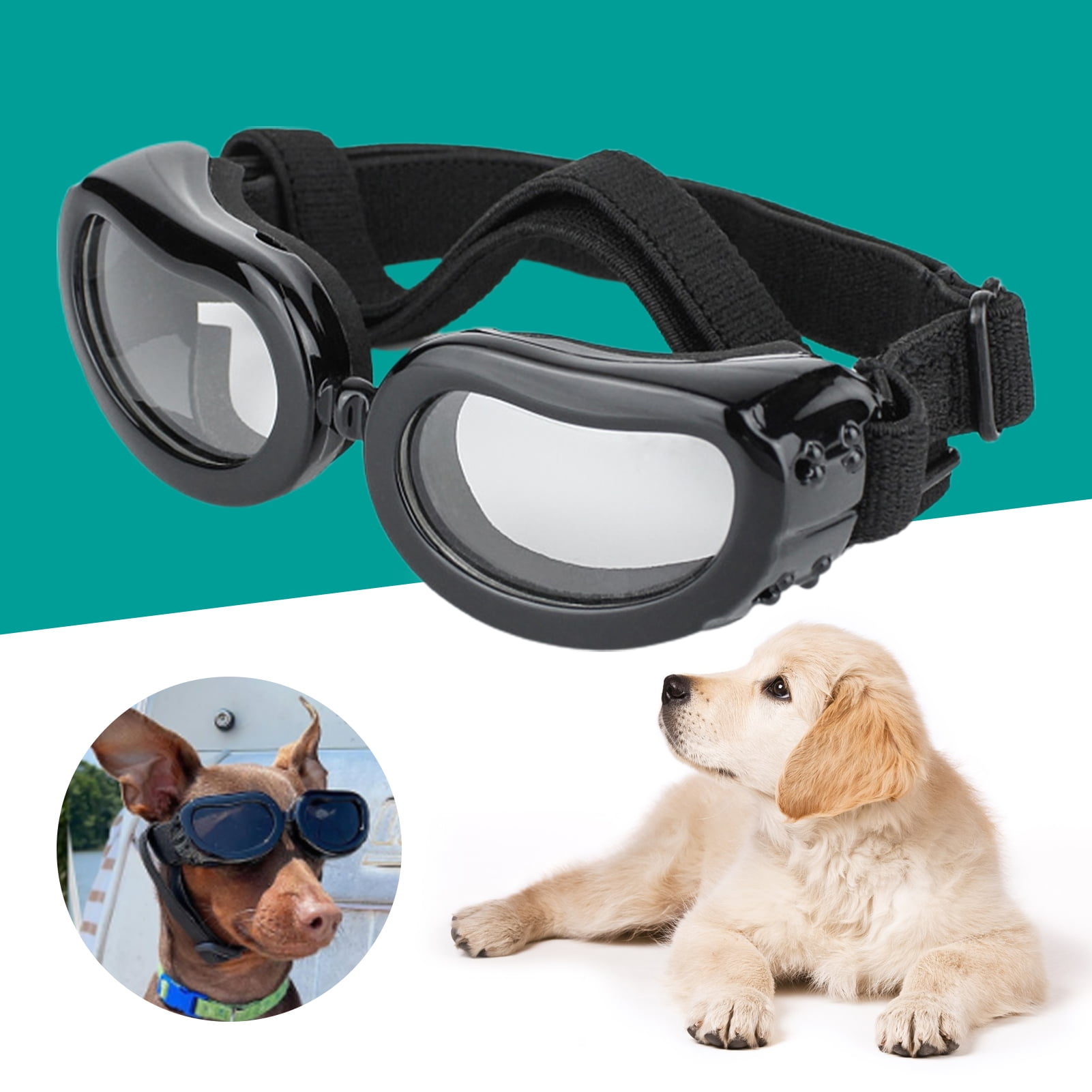 Feierber Dog Sunglasses Small Breed Dogs Goggles UV Protection, Goggles ...