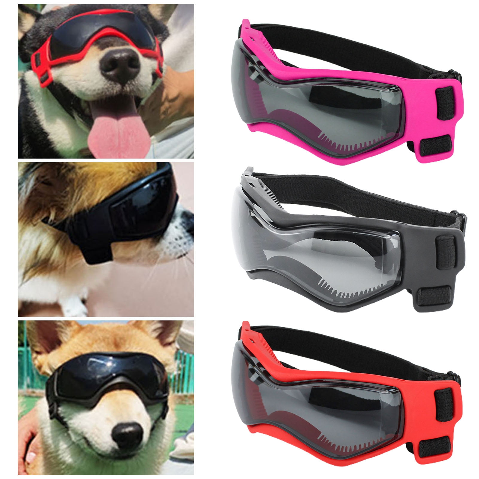 Feierber Dogs Sunglasses Large Breed Dog Goggles UV Doggy Sunglasses ...
