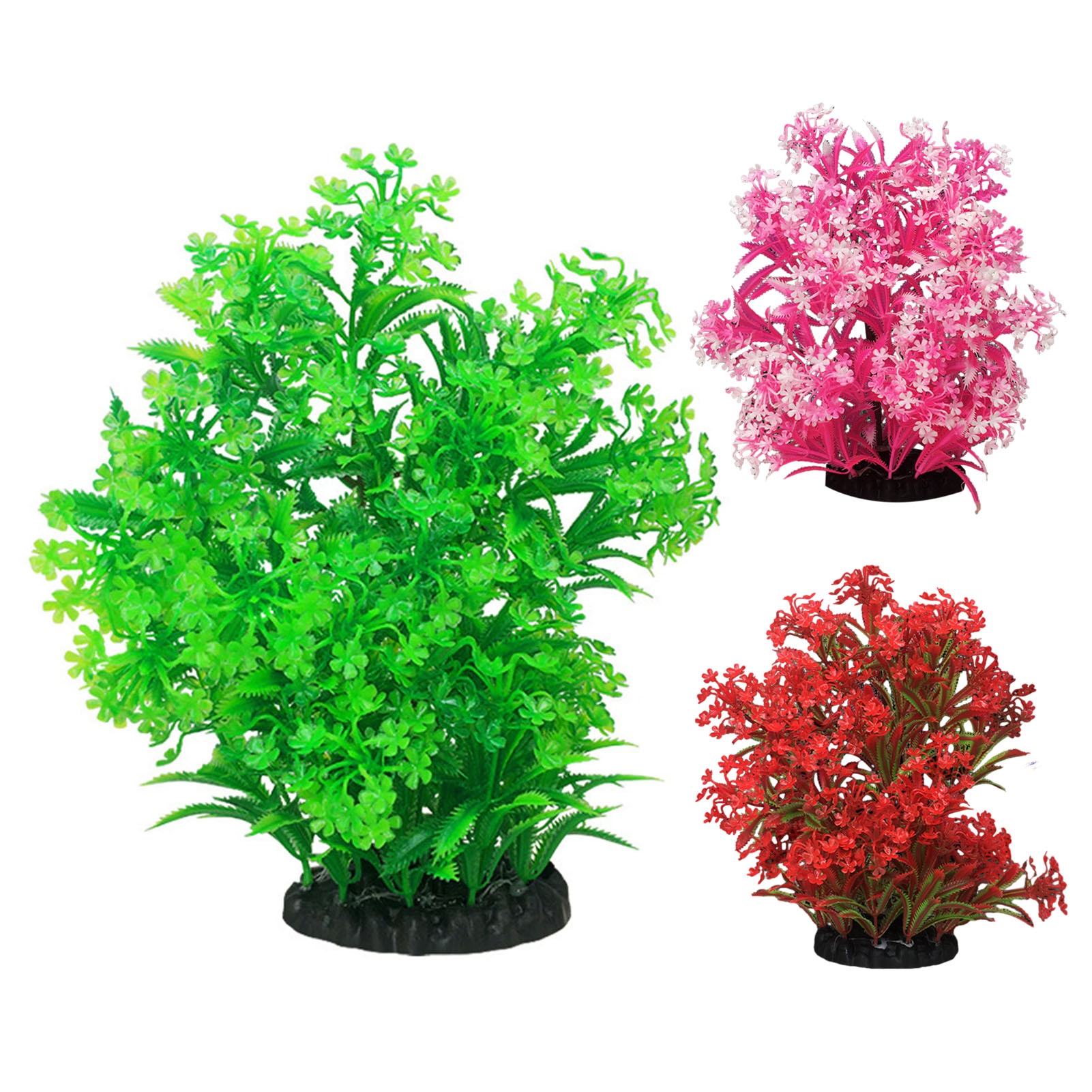 Feierber Fish Tank Decorations Aquarium Plants Artificial Water Plant ...