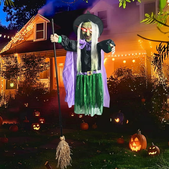 Feierber Halloween Decorations 6 FT Halloween Flying Witch Decor ...