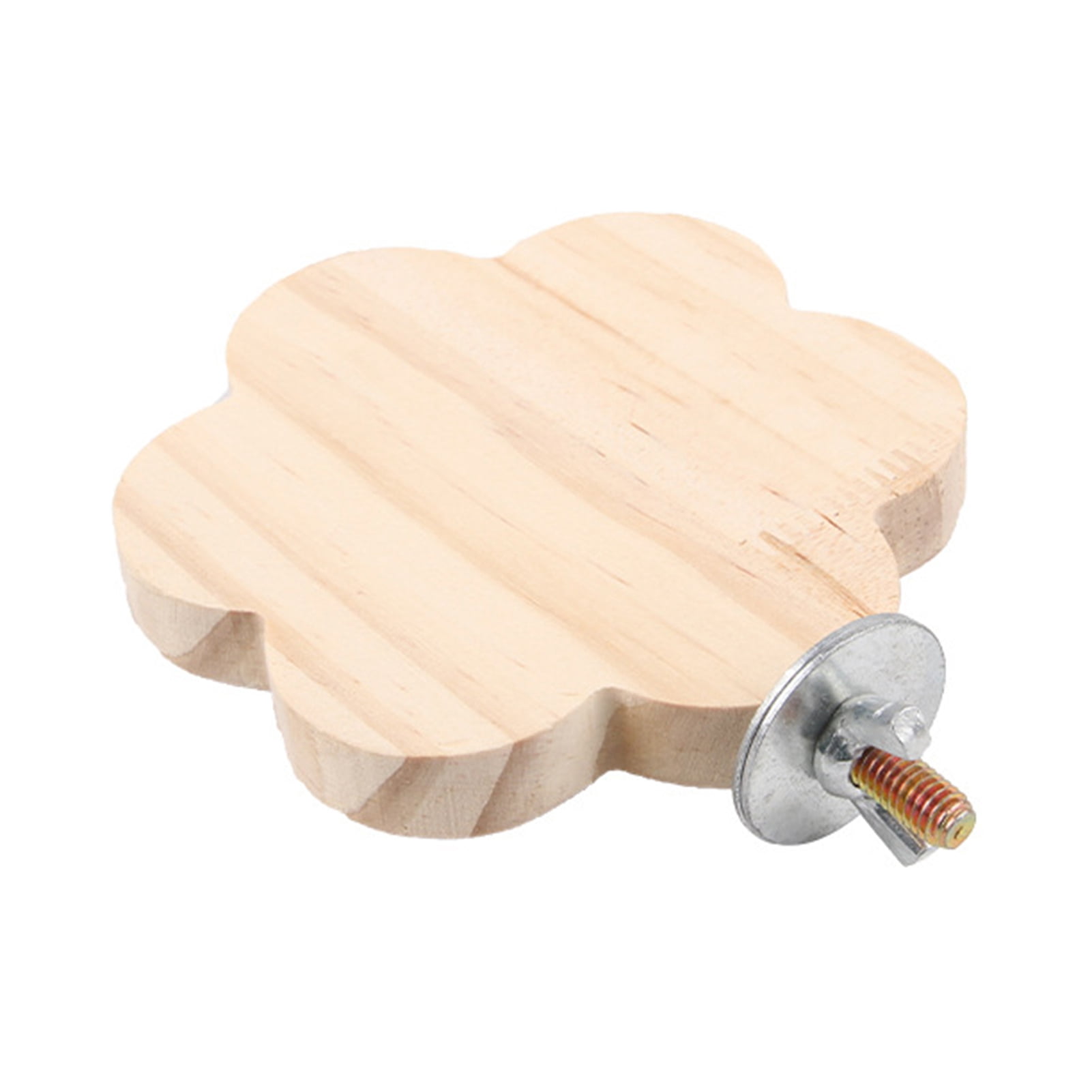 Feierber Pet Bird Stand Natural Wood Flower Cloud Shape Bird Perch ...