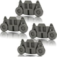 Feikeer W10195416 4 Pack Dishwasher Wheels Lower Rack for Whirlpool ...