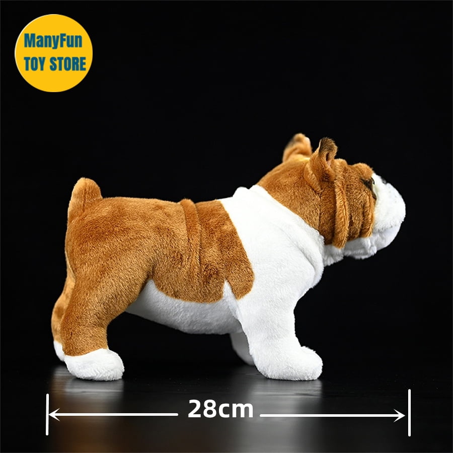 Feikong Bulldog Plush Toy High Fidelity Bull Terrier Plushie Dogs Peluche Lifelike Stuffed ...