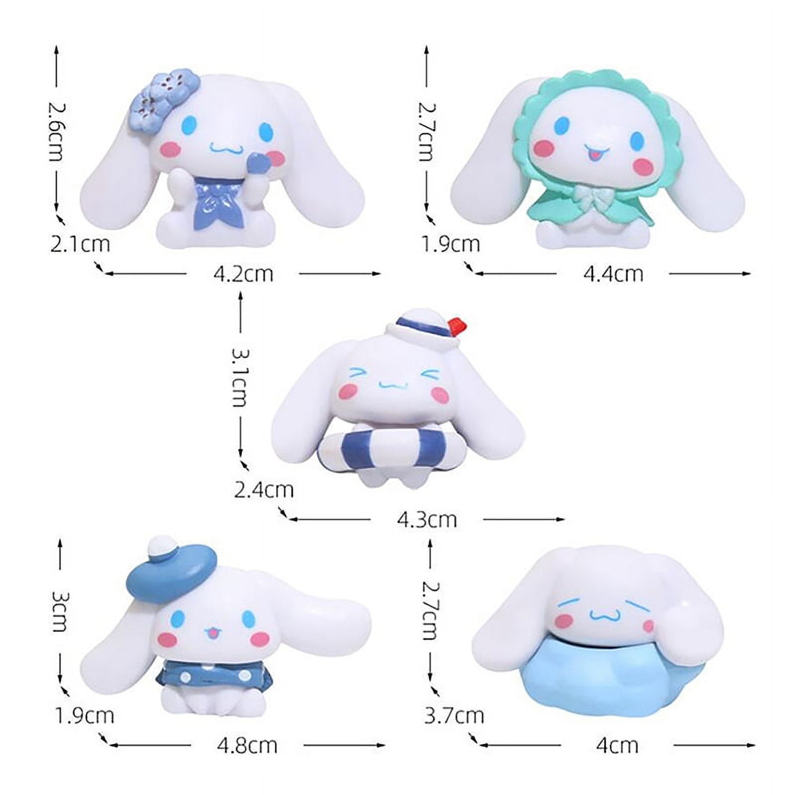 Feikong Feikong 5Pcs Kawaii Anime Figure Model Cartoon Cinnamoroll Doll ...