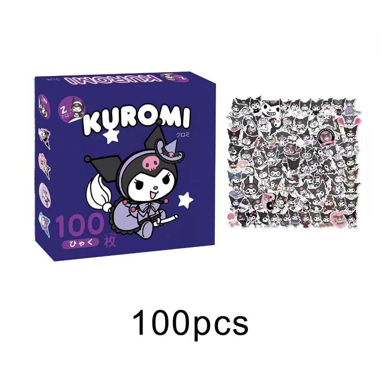 Feikong Sanrio 100 Sheets of Cute Kulomi Cartoon Ledger Stickers for ...