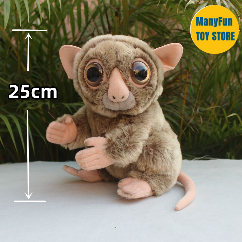 Feikong Slender Loris Plush Toy Wide-eyed Tarsier Plushie Loris Monkey ...