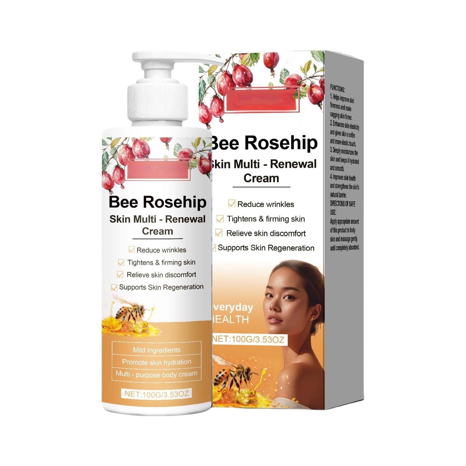 Feilae Bee Rosehip Skin Multi-Renewal Cream Action For Skin ...