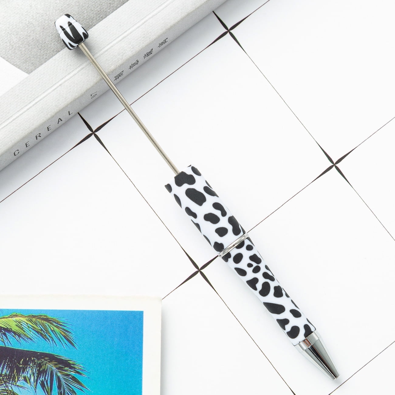 Feildoo 10pcs Beadable Pens Assorted Bead Ballpoint Pen Shaft Black Ink ...