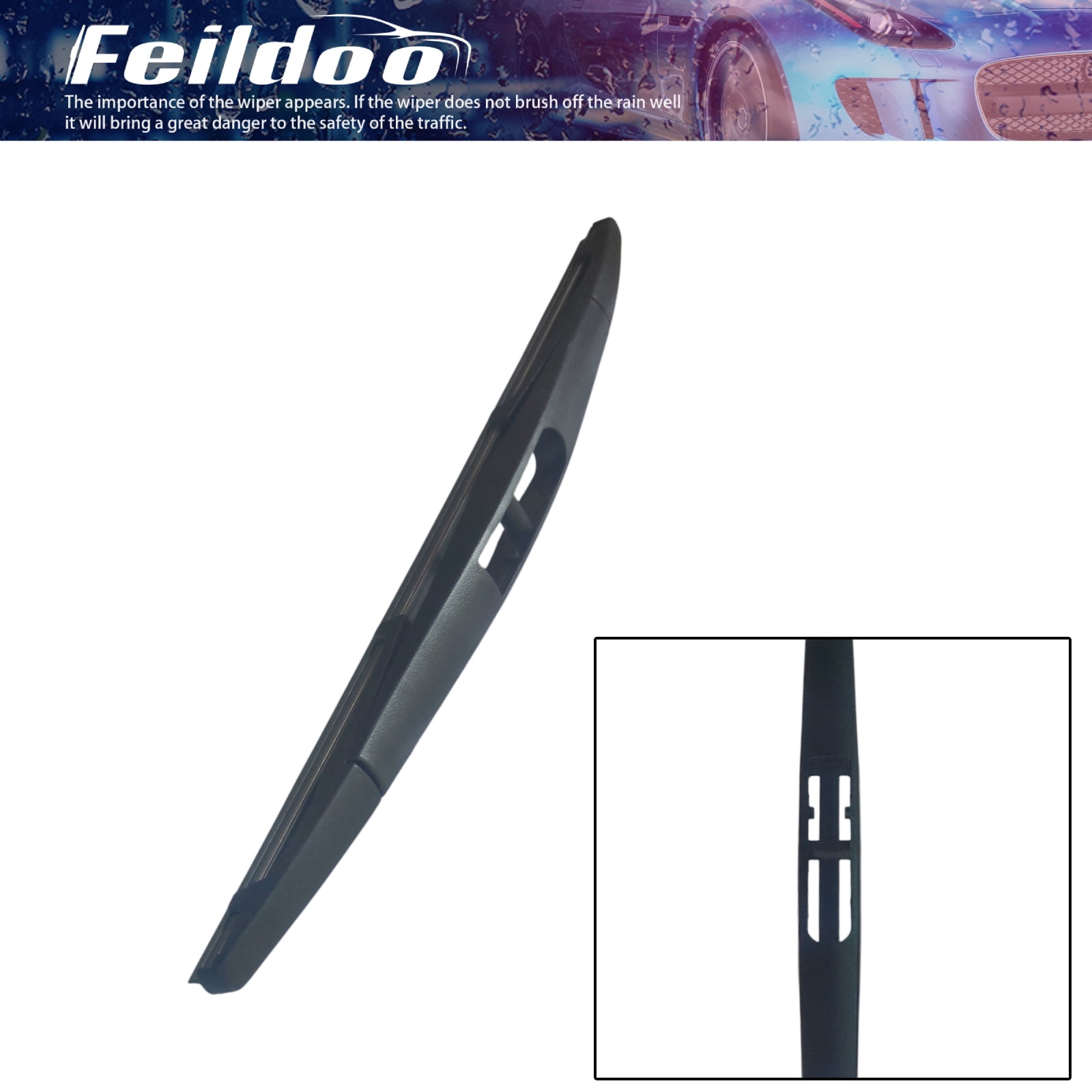 Feildoo 12inch Rear Windshield Wiper Blade Fit For Jeep Wrangler 2018 ...