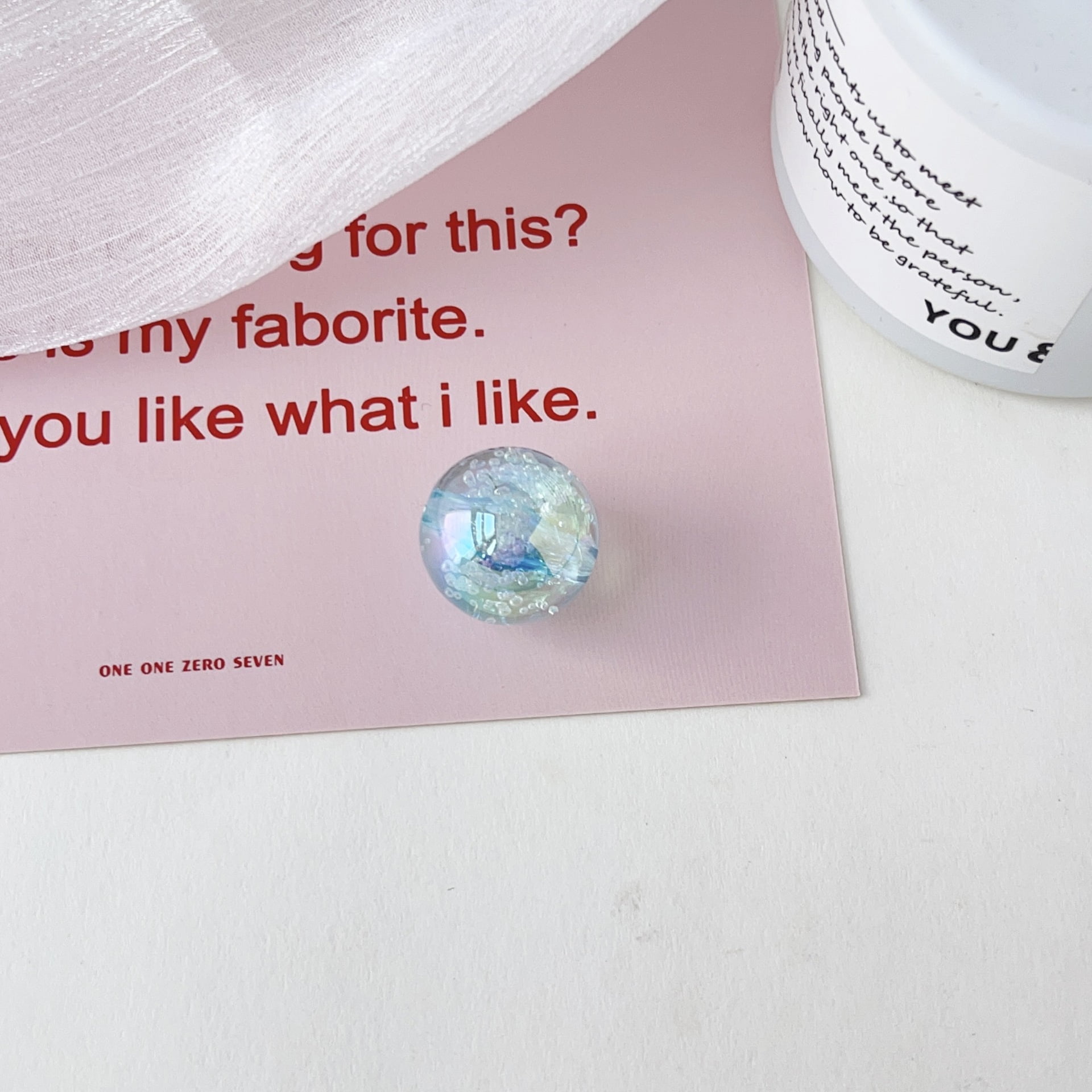 Feildoo 20Pcs 16mm UV Plating Acrylic Beads, Clear Bubble, Blue ...