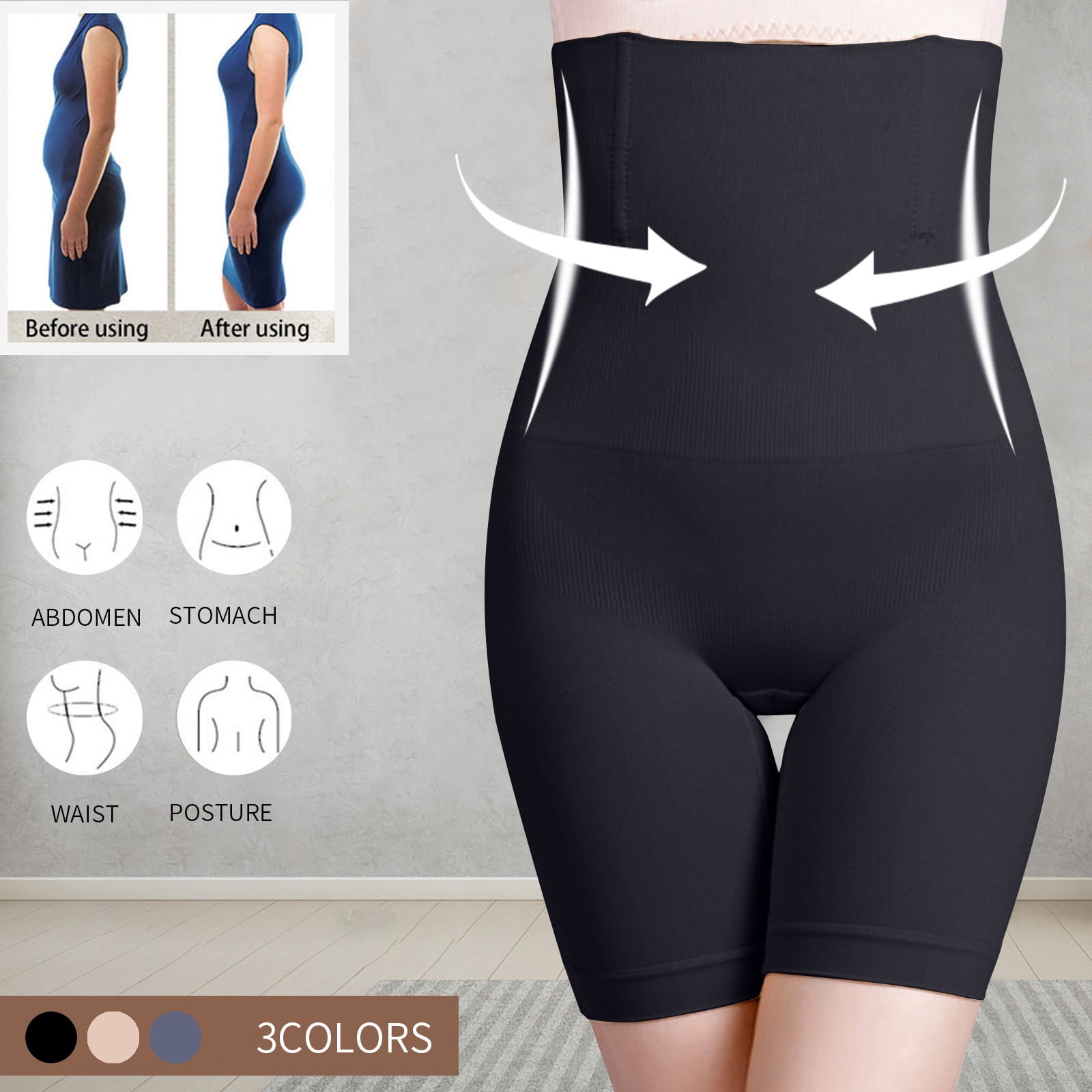 Feimerou Women Shapewear Tummy Control High Waisted Seamless ...