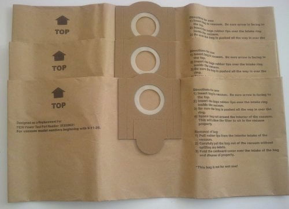 Fein Disposable Dust Bag for Two Stage Dust Collection on Turbo Vacuums ...