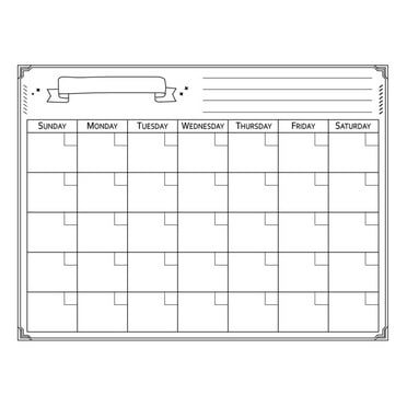 Aihimol Calendar Magnetic Dry Erase Calendar Whiteboard Calendar for ...