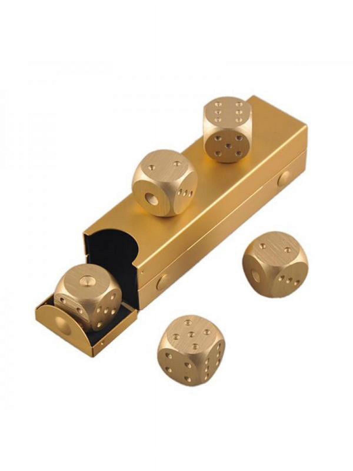 Feiona 5 Pcs Precision Aluminum Alloy Solid Metal Dices With Portable ...