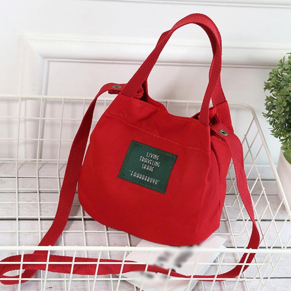 Feiona Female Canvas Tote Purse Shoulder Bag Messenger Canvas Tote ...