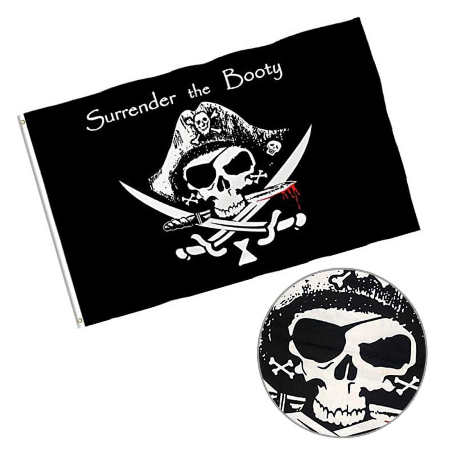 Feiona Pirate Flag 3x5 inch, double-sided and double-sewn Jolly Roger ...