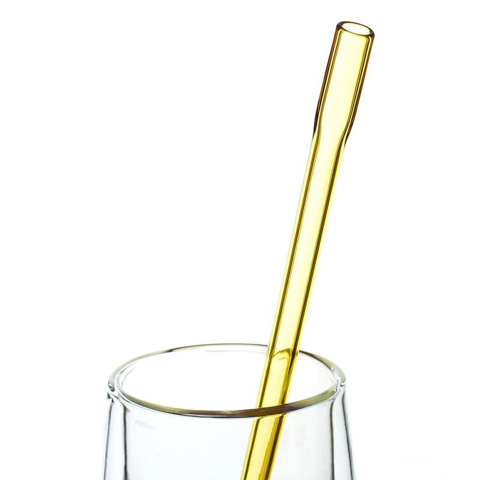 Feiona Pyrex Glass Straw Colored Straw High Borosilicate Glass Straw ...