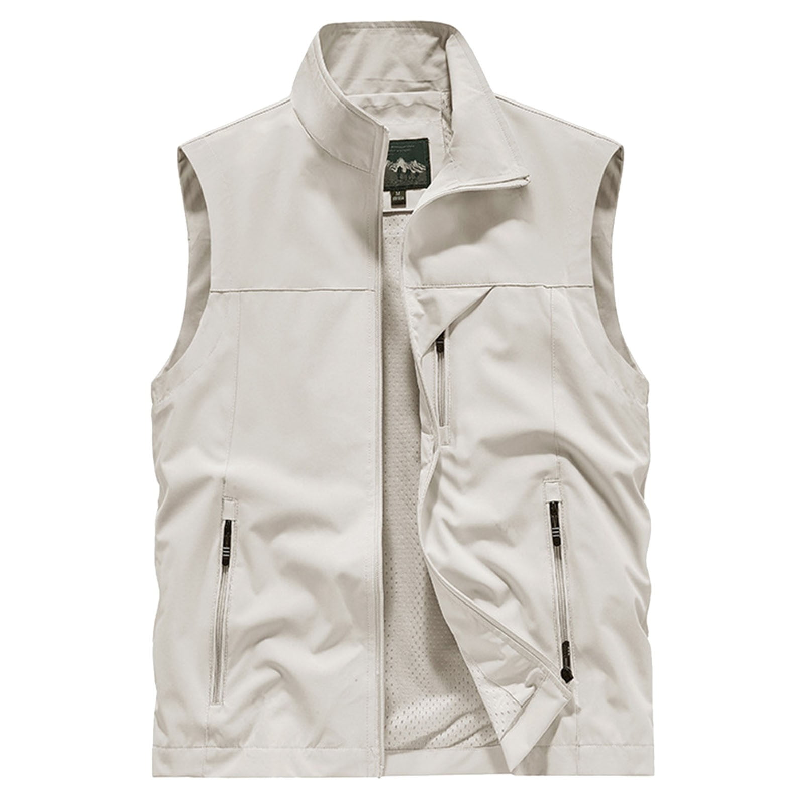 Feipeng Men's Casual Lightweight Outdoor Fishing Work Safari Travel Photo Cargo Vest Jacket ...