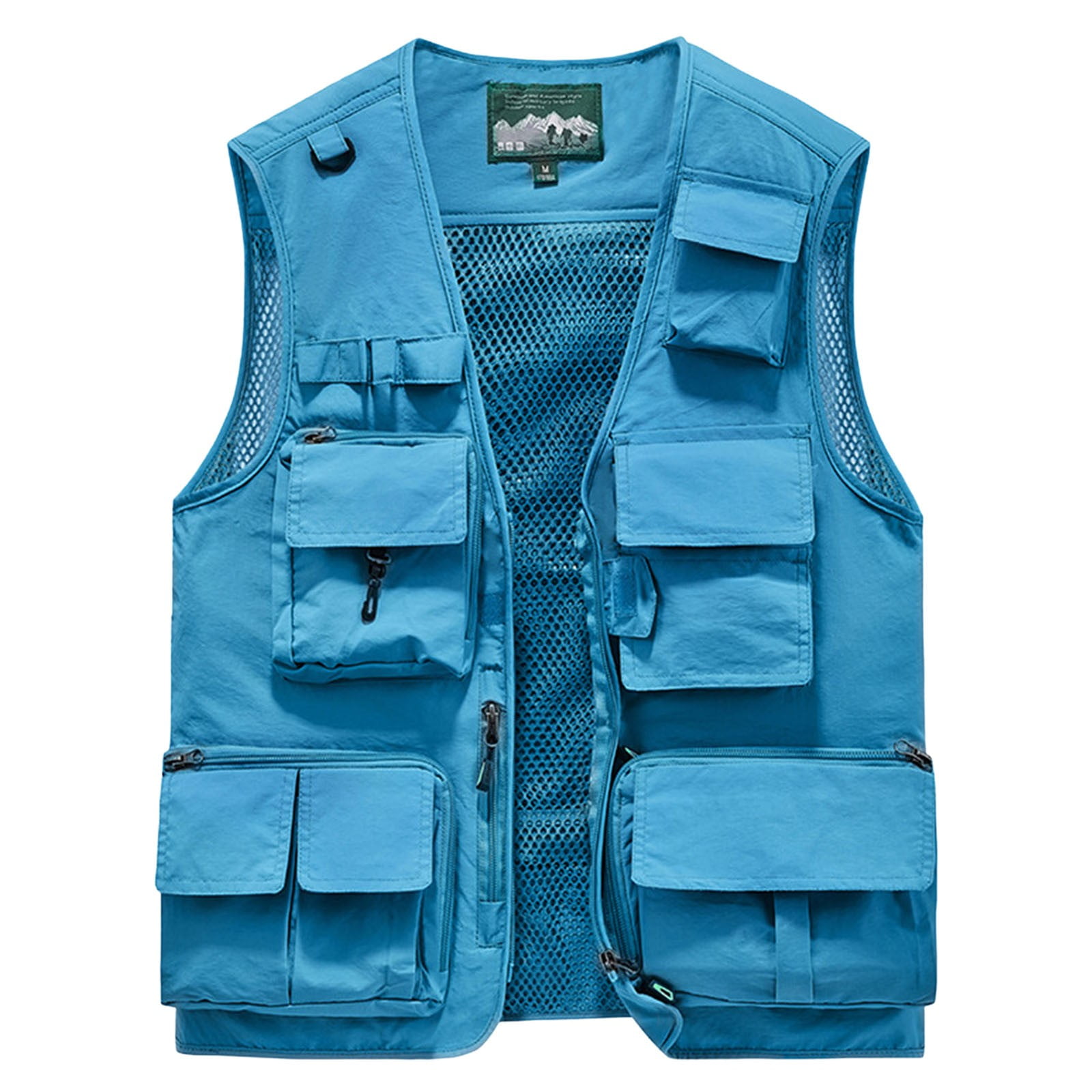 Feipeng Men's Casual Lightweight Outdoor Fishing Work Safari Travel Photo Cargo Vest Jacket ...