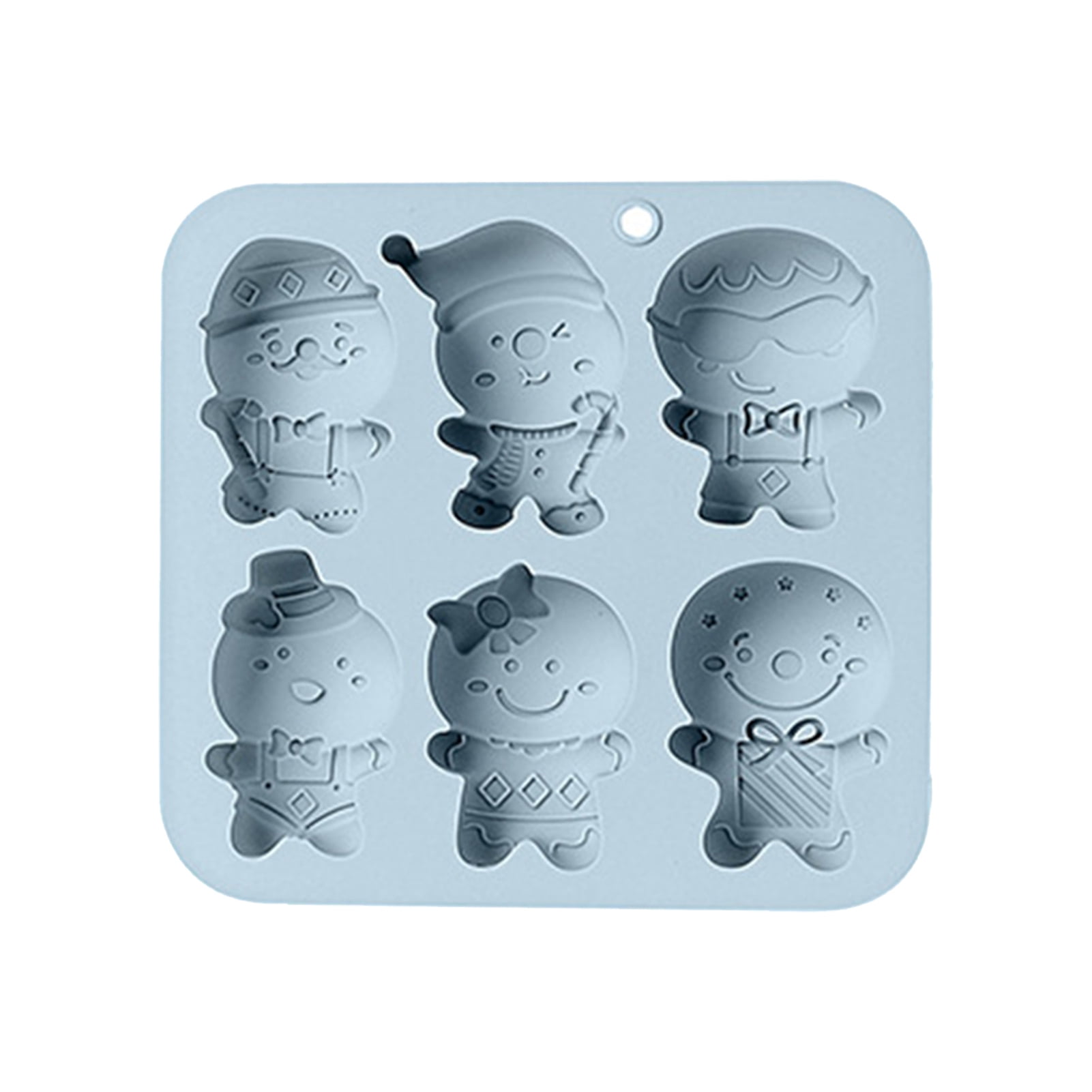 FeiraDeVaidade 6 Holes Christmas Gingerbread Man Silicone Mold Cake feiradevaidade-6-holes-christmas-gingerbread-man-silicone-mold-cake