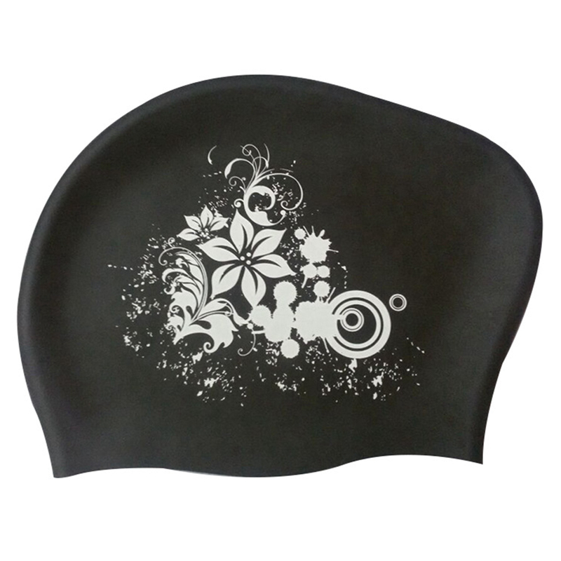 FeiraDeVaidade Silicone Swimming Cap For Long Hair Women'S Waterproof ...