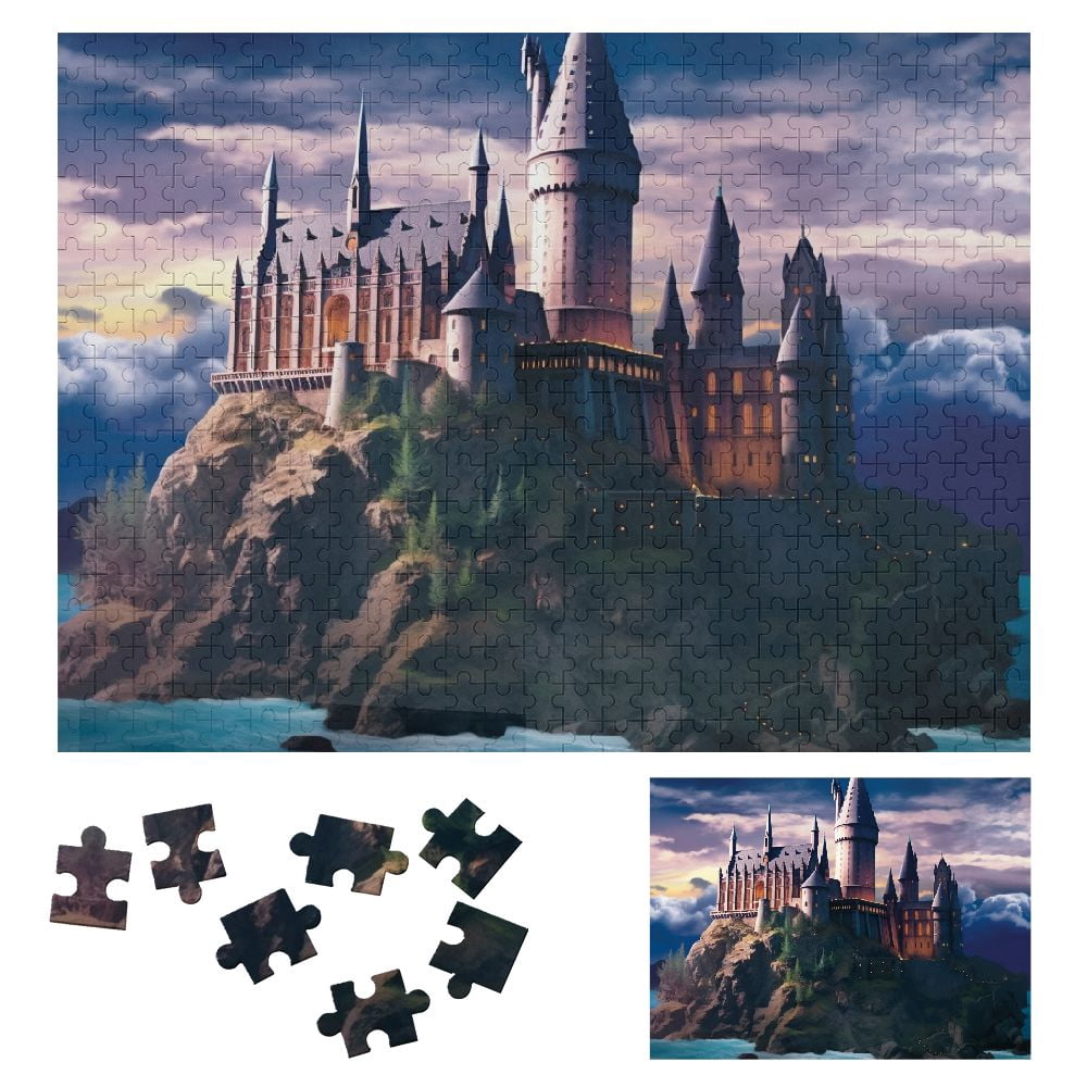 CMMY 1000 Piece Jigsaw Puzzles for Adults - Magic Academy Castle Puzzle ...