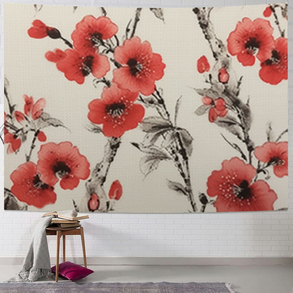 Feiri Bedroom Living Room Dorm Cherry Blossom Beautiful Japanese Style ...