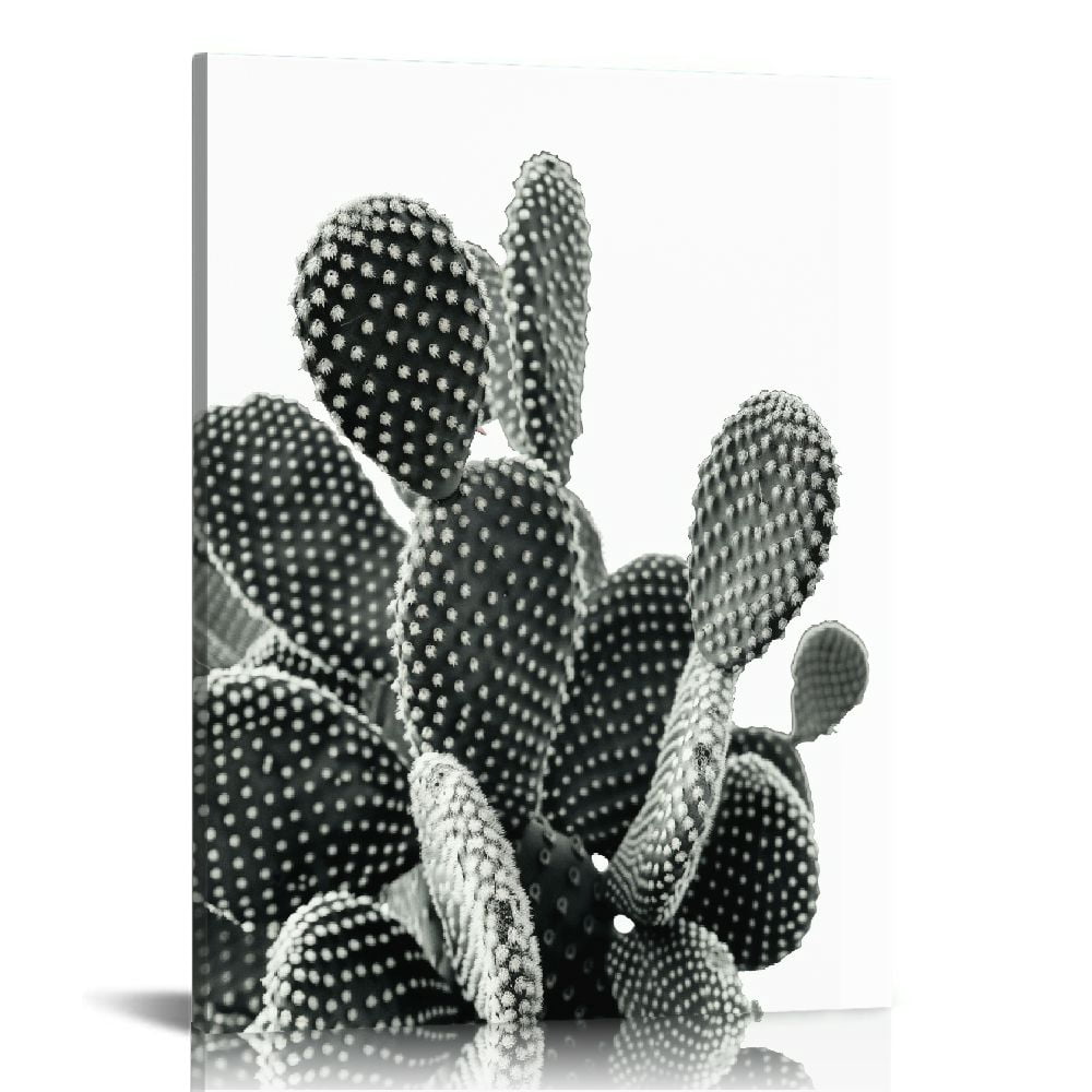 Feiri Black and White Cactus Canvas Wall Art Saguaro Cactus Pictures ...