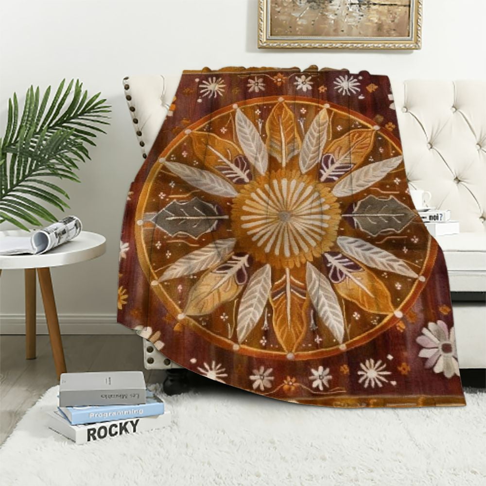 Feiri Boho Throw Blanket, Decorative Knitted Throw Blanket, Colorful ...