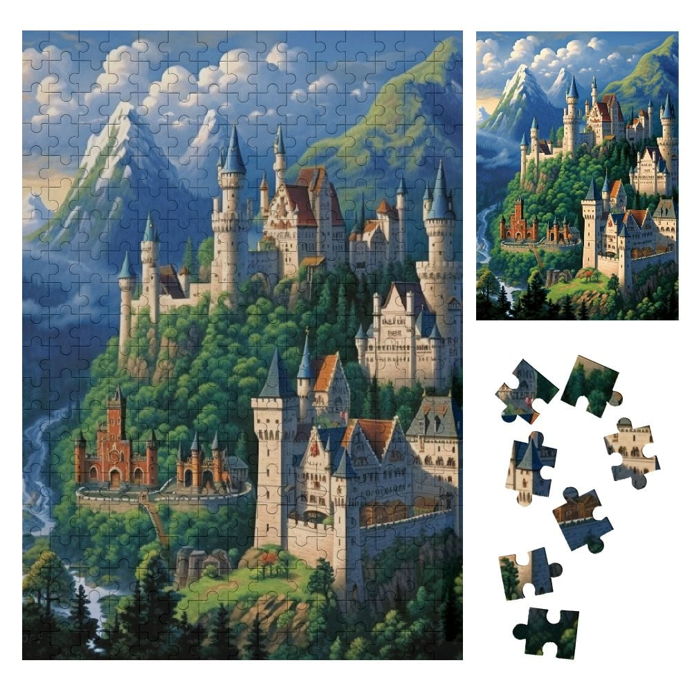 Feiri Buffalo Games - Dowdle - Neuschwanstein Castle - 300 Piece Jigsaw ...