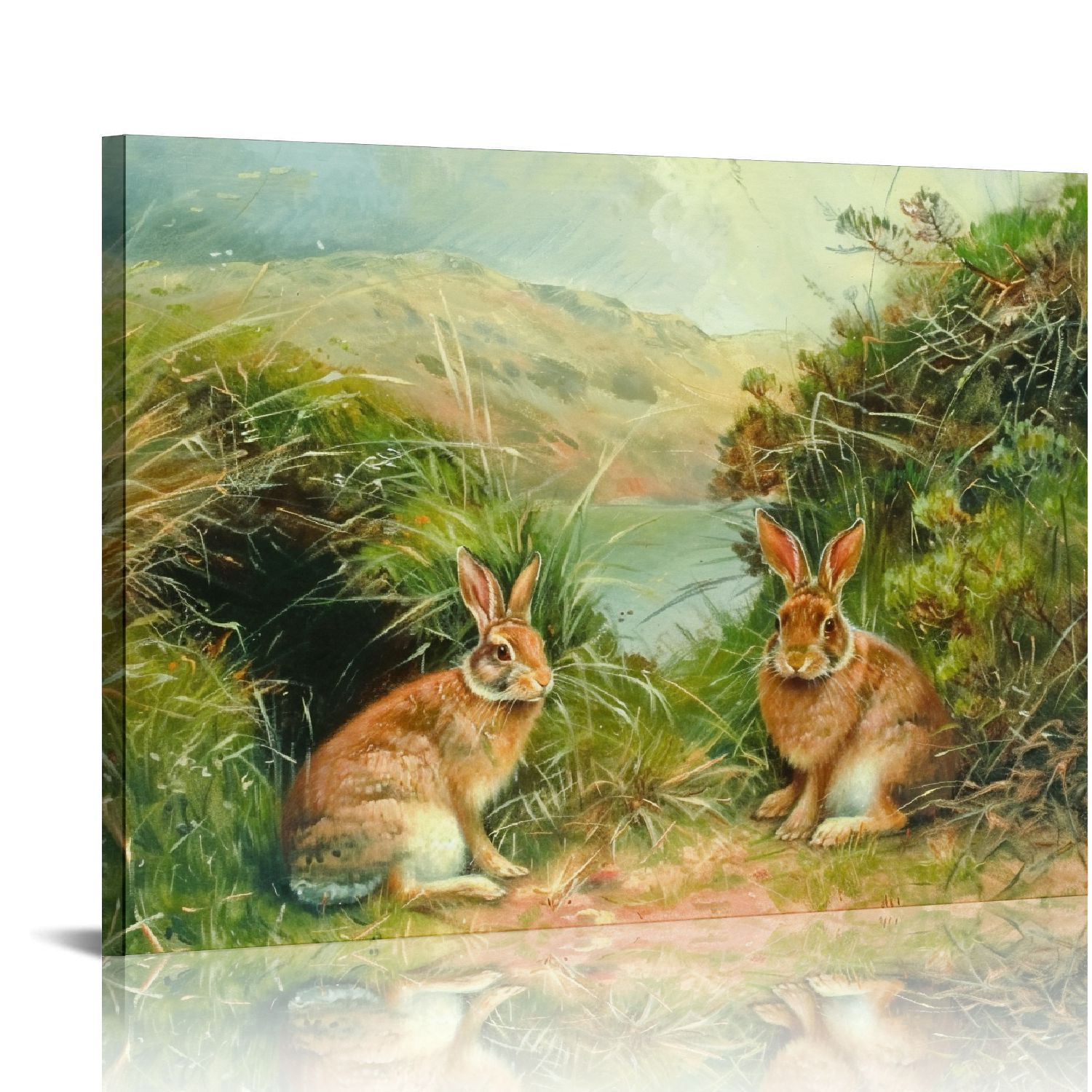 Feiri Bunny Wall Art - Nursery Bunny Pictures Wall Decor, Vintage ...