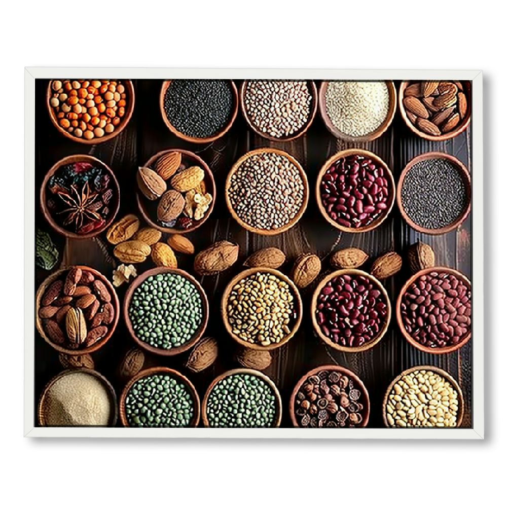 Feiri Cereals in Bowls Posters - Colorful Grains And Cereals Wall Art ...