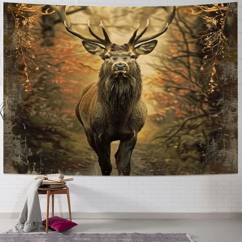 Feiri Christian Deer Motivational Rustic Wildlife Reindeer Picture ...