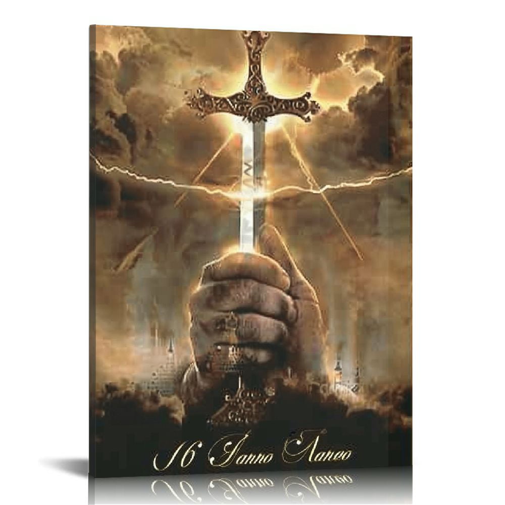 Feiri Christian Wall Art Of God Quotes Wall Decor Cross Canvas ...