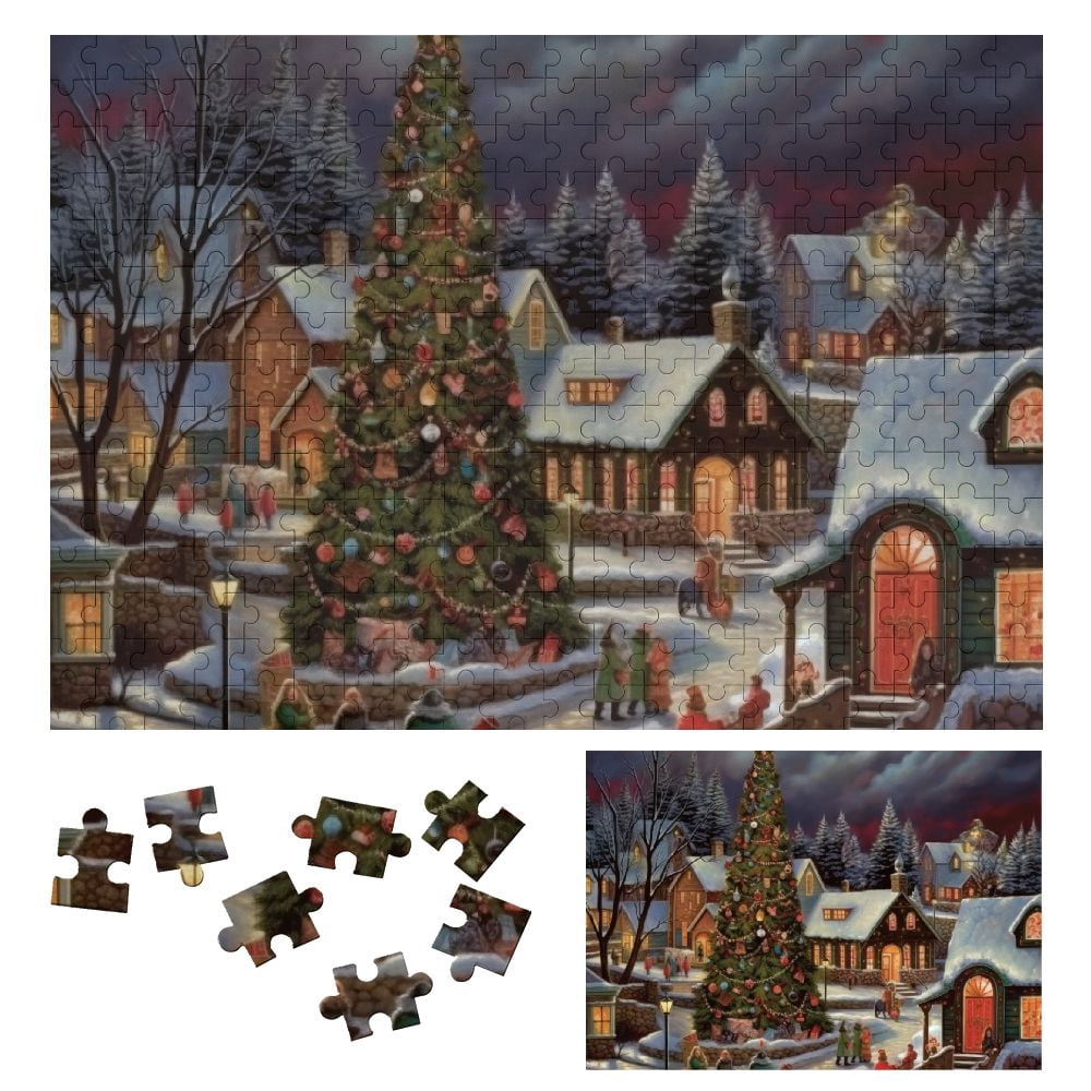 Feiri Christmas Tree Wooden Jigsaw Puzzle for Adults and Kids ...