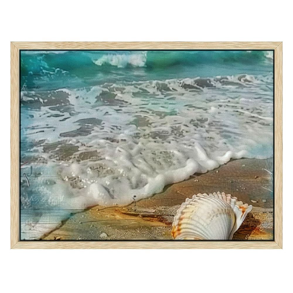 Feiri Coastal Beach Pearl Wall Art Ocean Vintage Pearl Pictures Wall ...